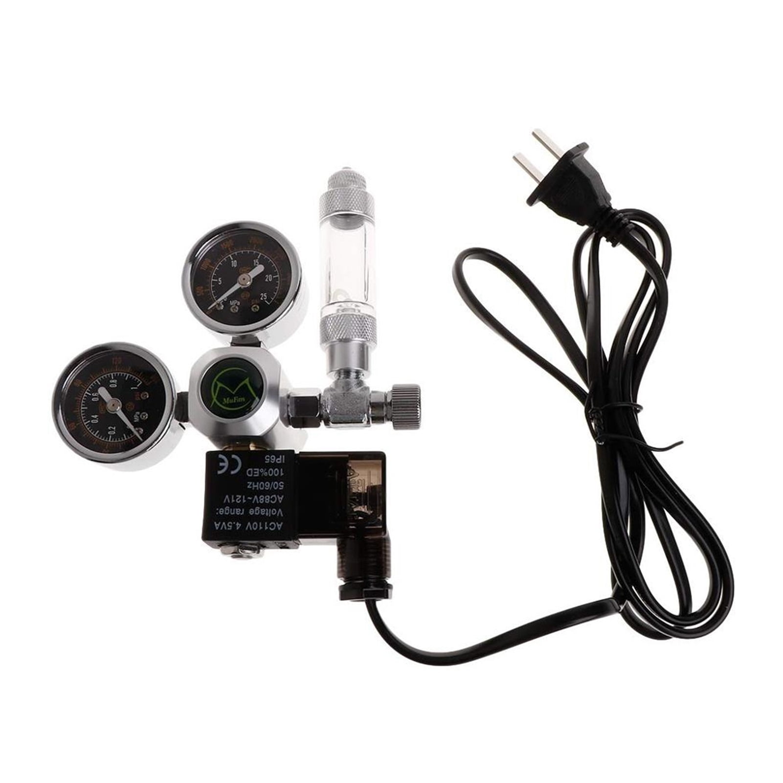 CO2 Regulator Hydroponics With Check Valve Bubble Counter Magnetic ...