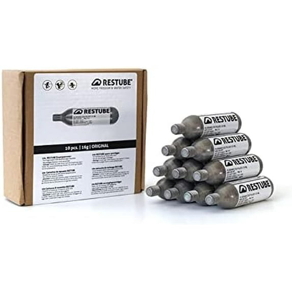 CO2 Replacement Cartridges for One-Pull Inflatable Swim Buoy (Set of 10 ...