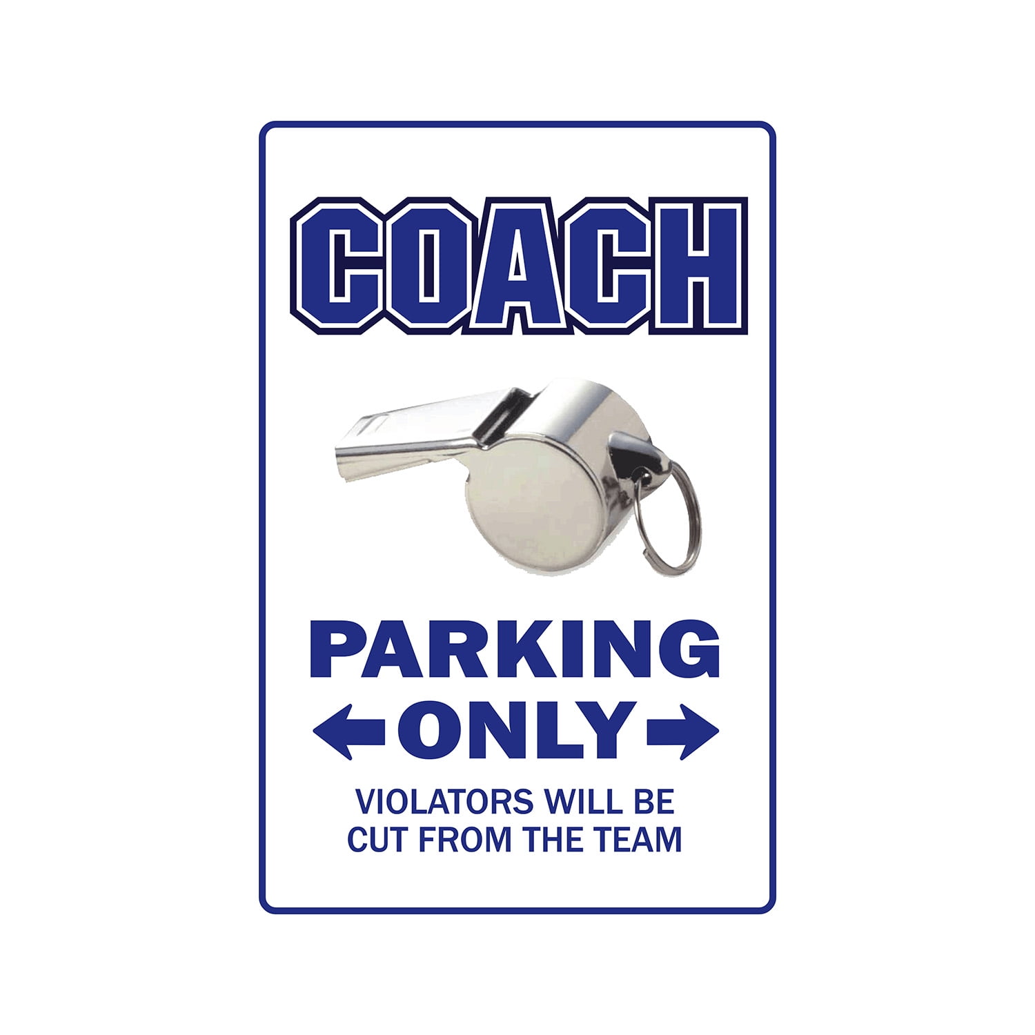 COACH Aluminum Sign parking Aluminum Signs sports sport football ...