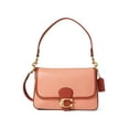 COACH Leather Soft Tabby Shoulder Bag in Light Coral Multi Color-Block ...