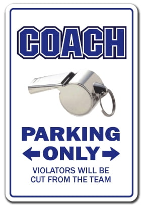 COACH Decal parking Decals sports sport football baseball soccer ...
