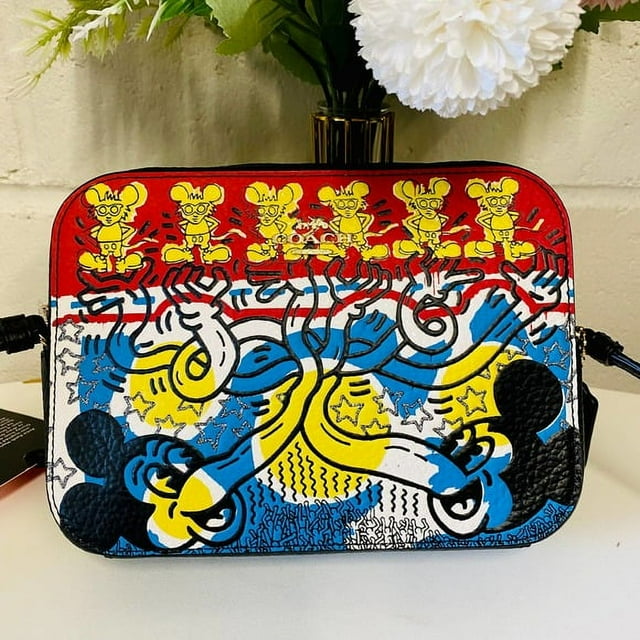 COACH Disney Mickey Mouse x Keith Haring Leather Mini Crossbody Camera Bag - #C6906 - Walmart.com