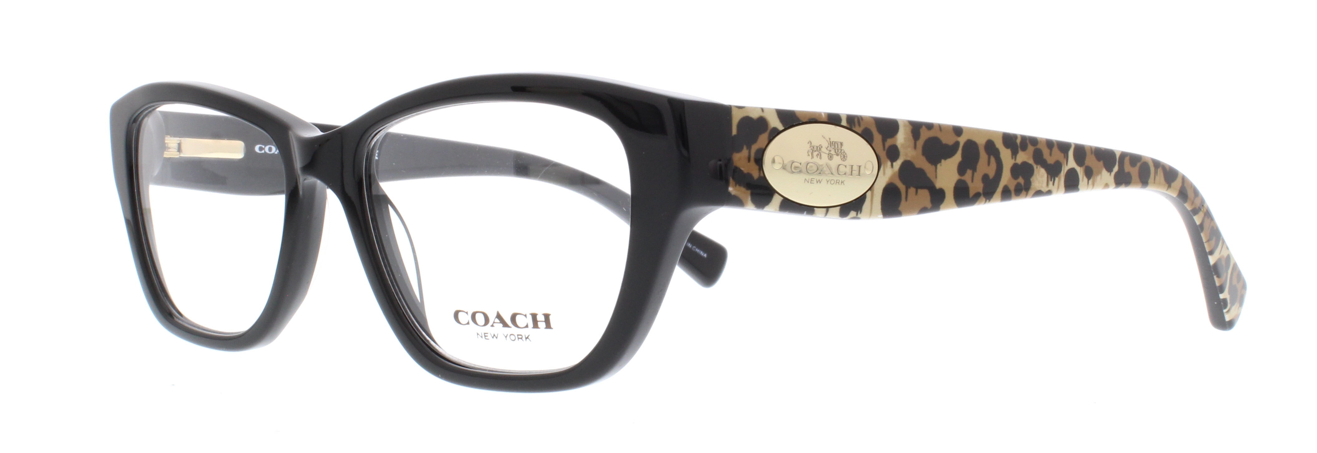 COACH Eyeglasses HC 6070 5342 Black/Wild Beast 51MM - Walmart.com
