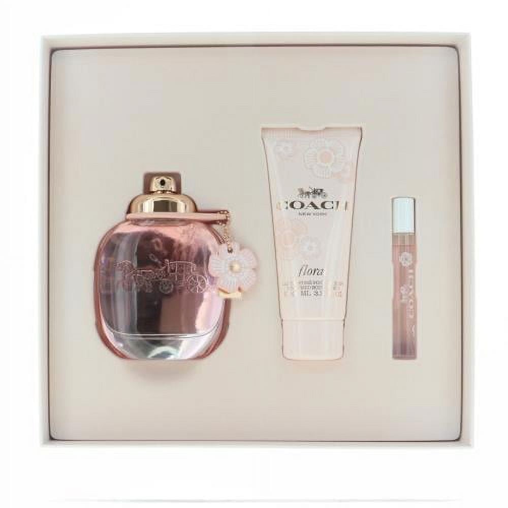 COACH FLORAL 3 PCS SET: 3 OZ EAU DE PARFUM SPRAY and 3.3 PERFUMED BODY ...