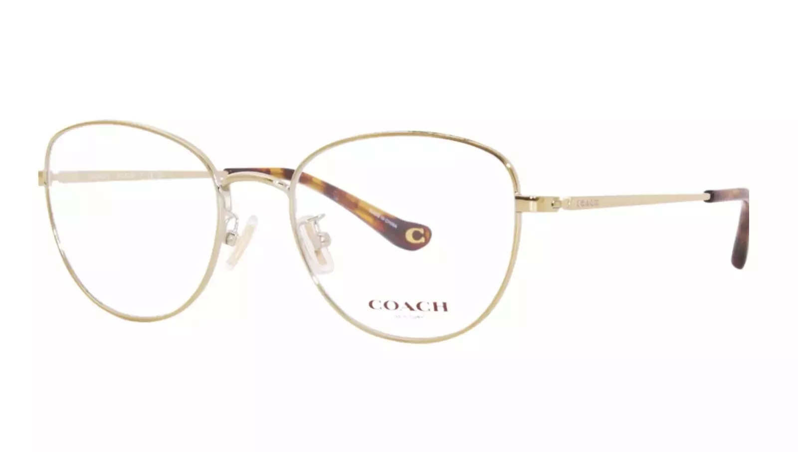COACH HC 5137 9005 Shiny Light Gold Optical Eyeglasses NWT HC5135 53MM ...