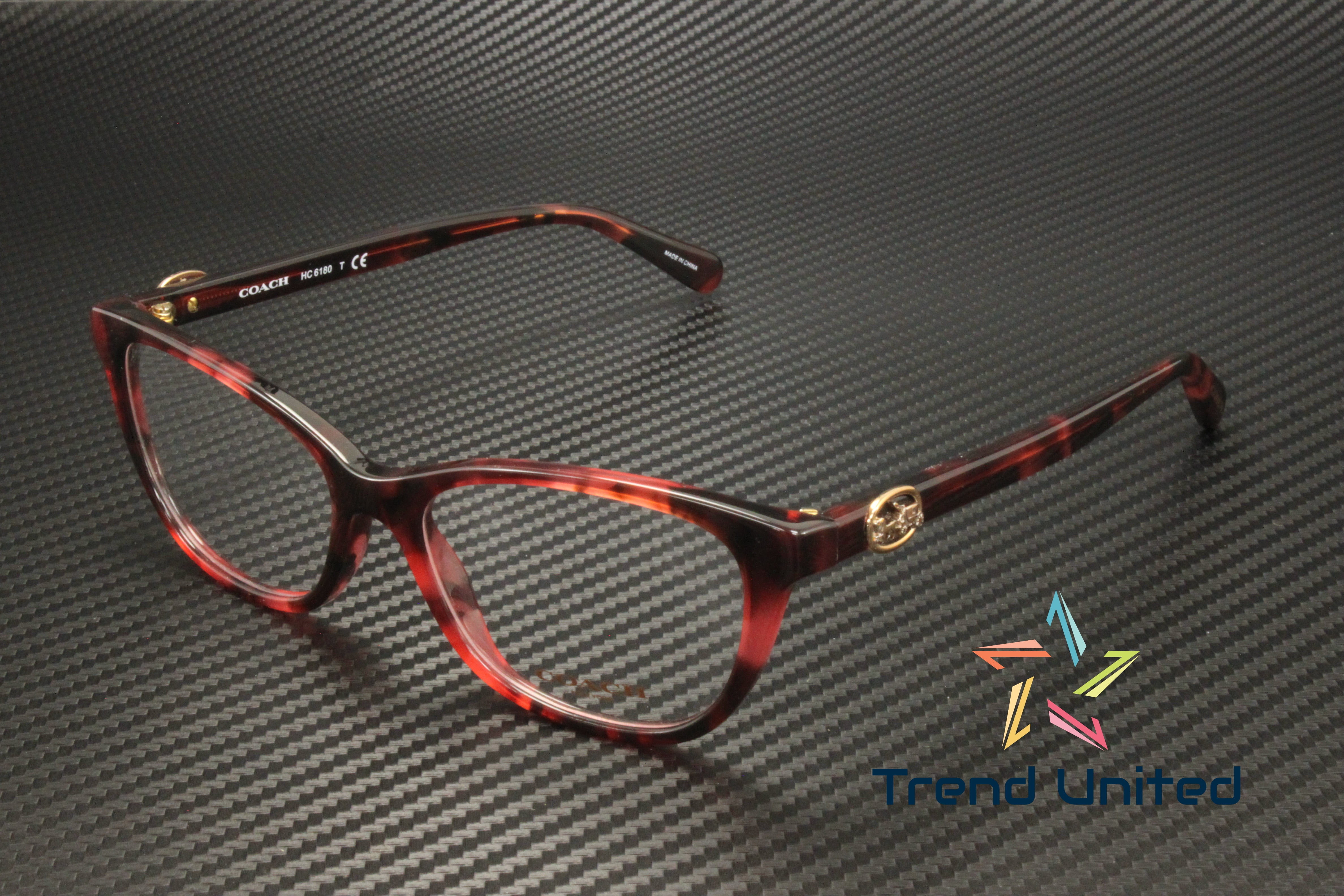 COACH HC6180 5658 Milky Wine Tortoise Demo Lens 52 mm Women's ...