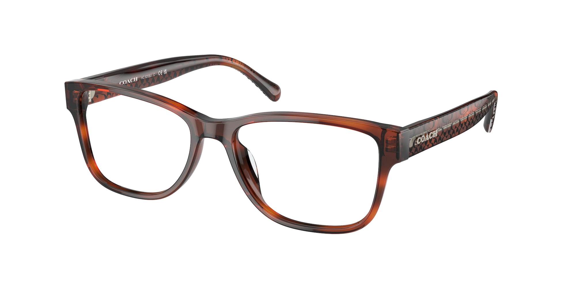 Coach Women's Eyeglasses HC 6208 U 5741 Caramel Tortoise Frames with ...