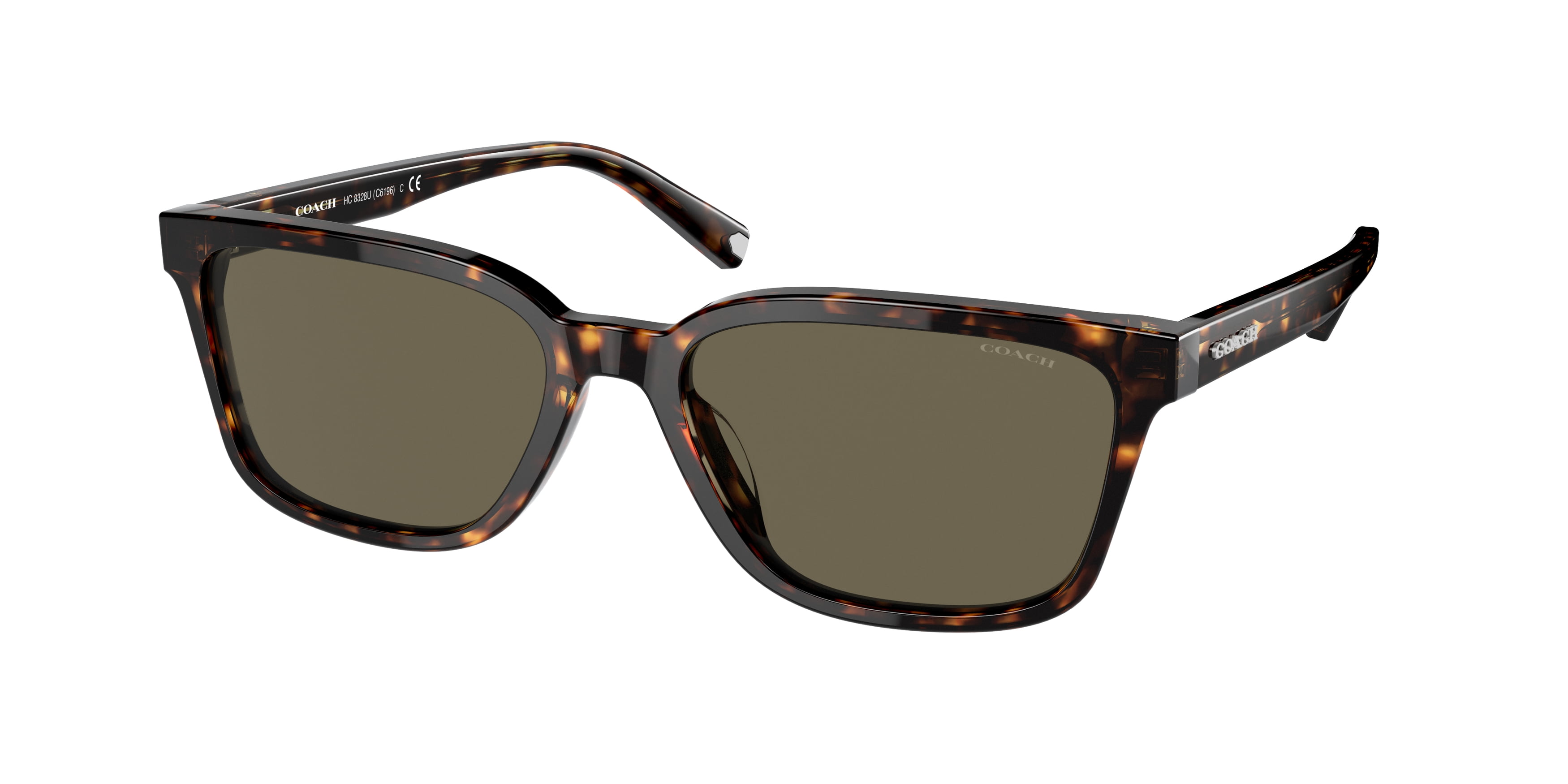 COACH HC8328U 512003 Dark Tortoise Dark Brown Solid 57 mm Men's ...