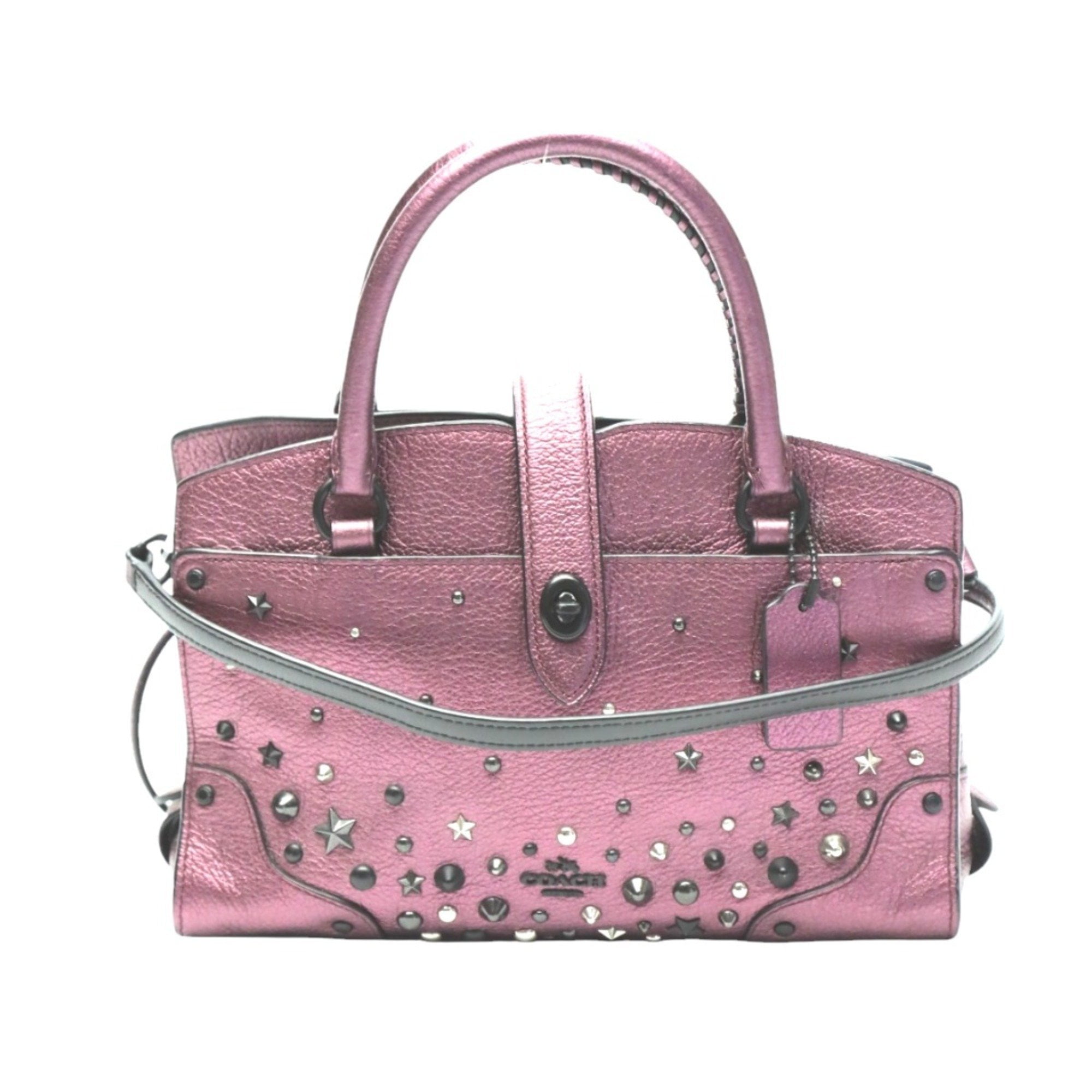 Pre-Owned COACH Handbag 2way Shoulder Bag Satchel 24 Mercer Leather ...