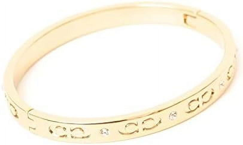 COACH Kissing C HINGED Bangle - Gold - Walmart.com