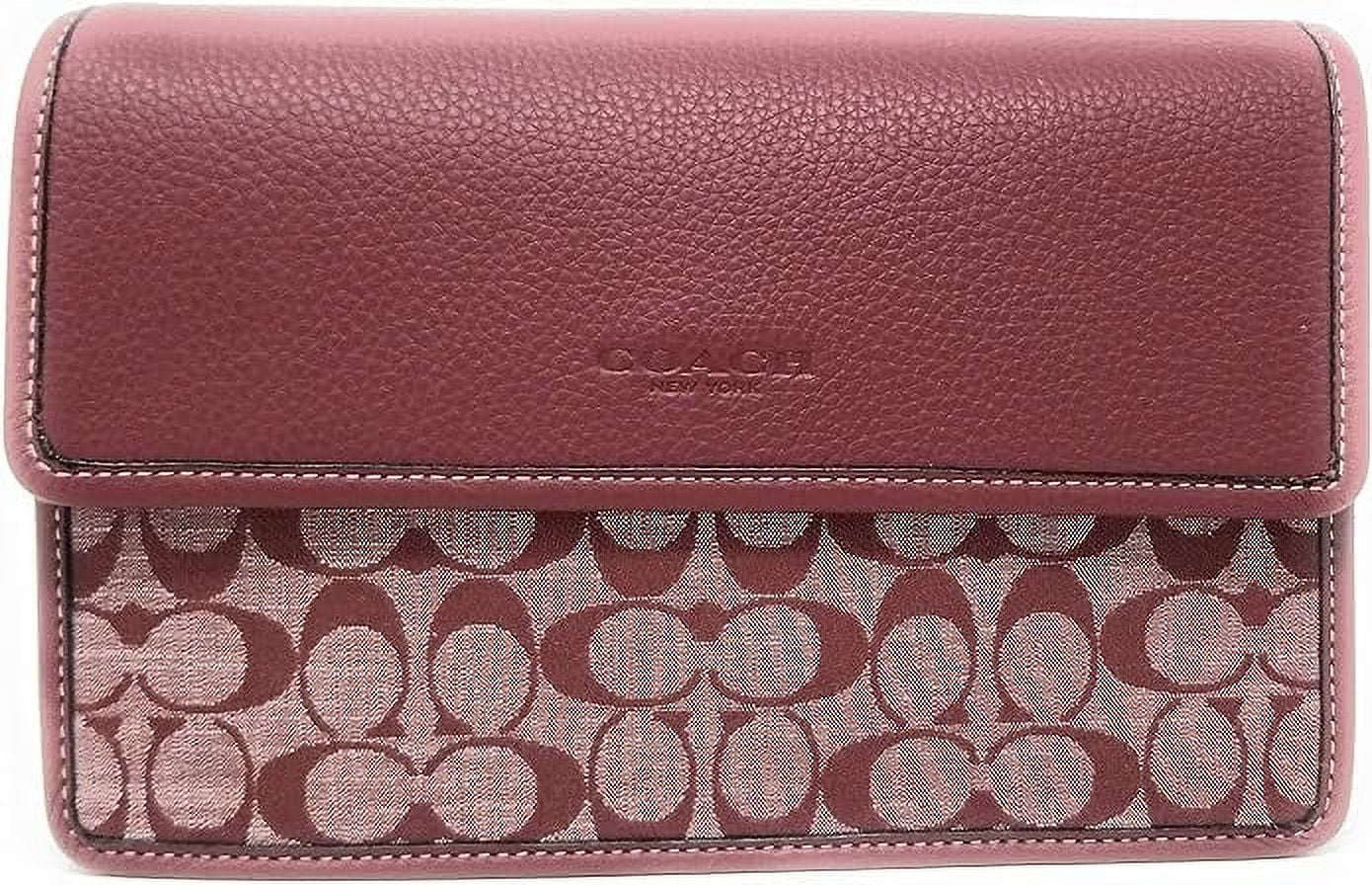 COACH Men's Turner Flap Crossbody in Signature Chambray (Wine ...