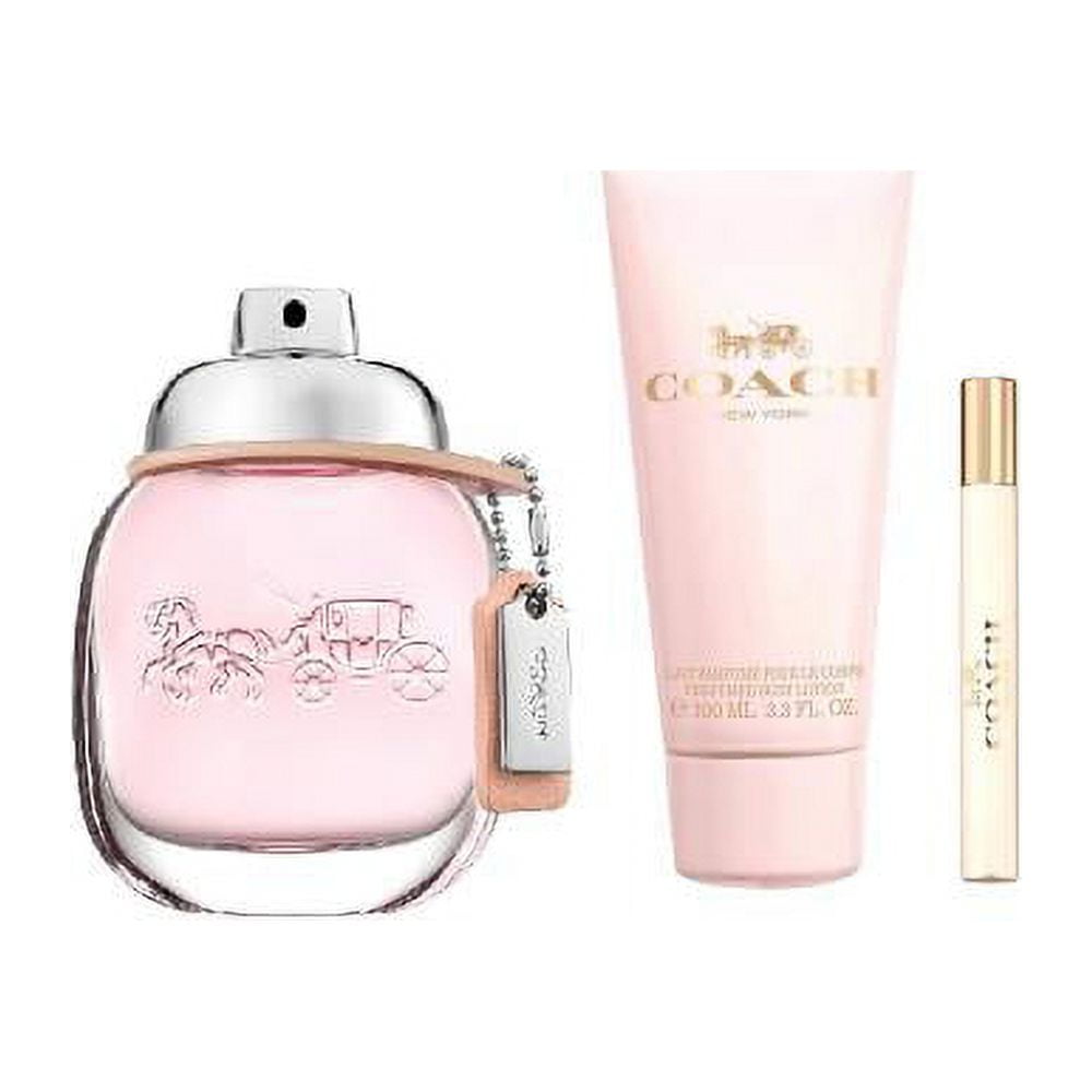 COACH NEW YORK 3 PCS SET FOR WOMEN: 3 OZ EAU DE TOILETTE SPRAY and 3.3 ...