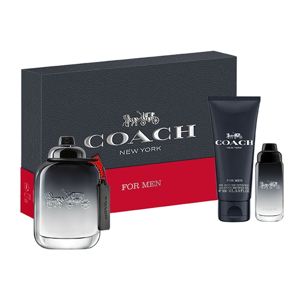 COACH NEW YORK 3PC, MEN'S GIFT SET, EDT - Walmart.com