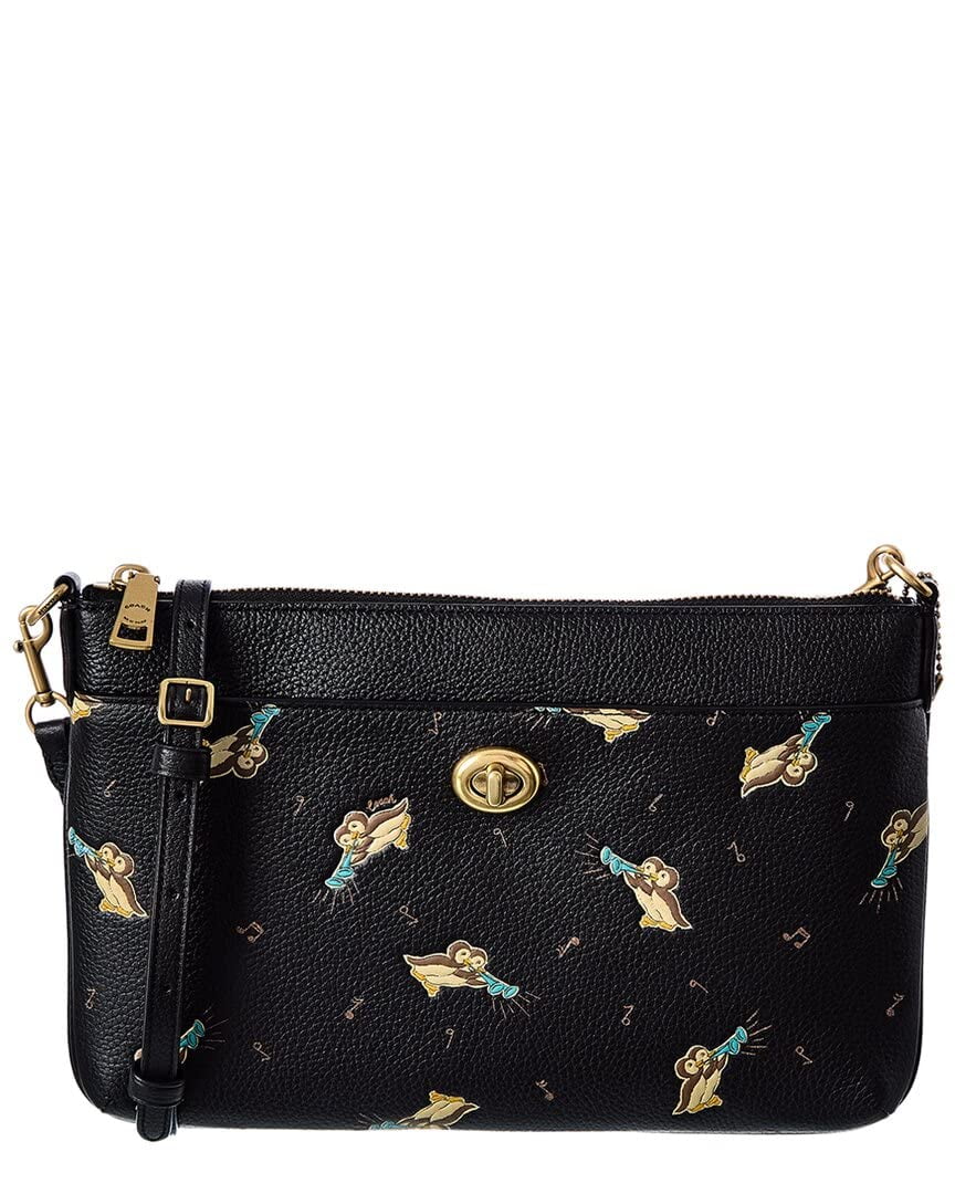 COACH Naw Polished Pebble Polly Crossbody (One Size, B4/Black Multi ...