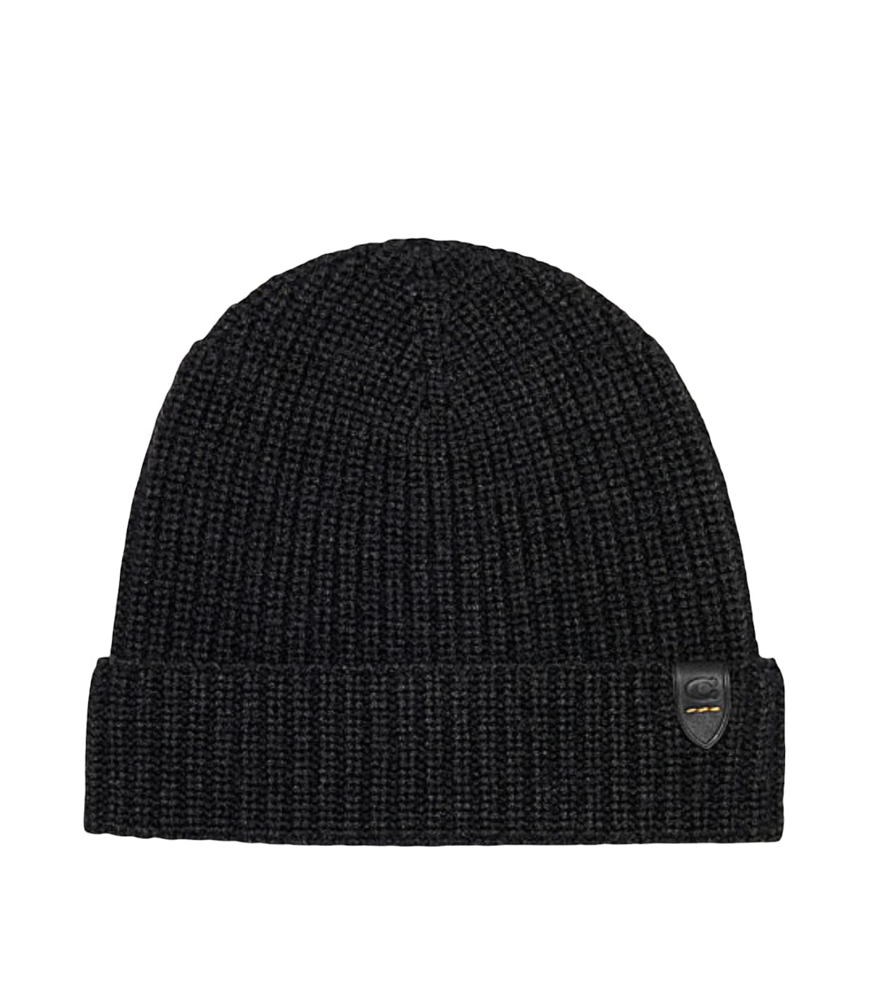 COACH Rib Knit Merino Wool Hat Charcoal - Walmart Business Supplies