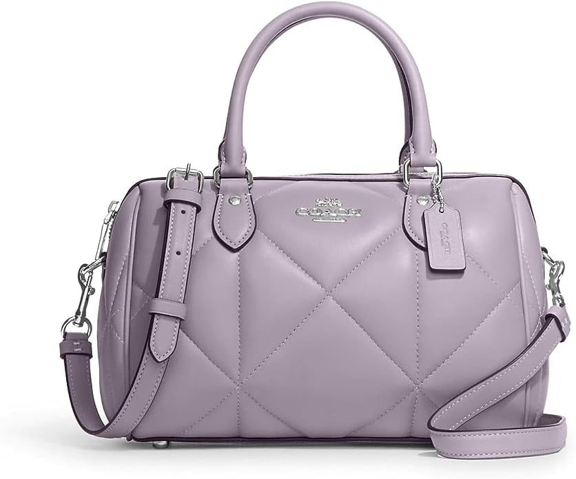 COACH Rowan Satchel with Puffy Diamond Quilting, Quilted Mist - Walmart.com