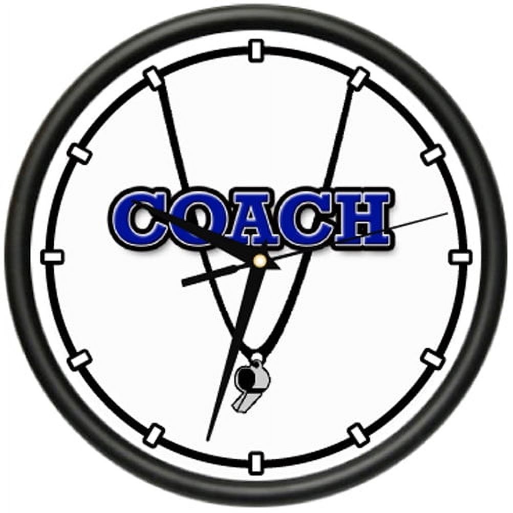 COACH Wall Clock sports trainer athletic athlete gym instructor gag ...