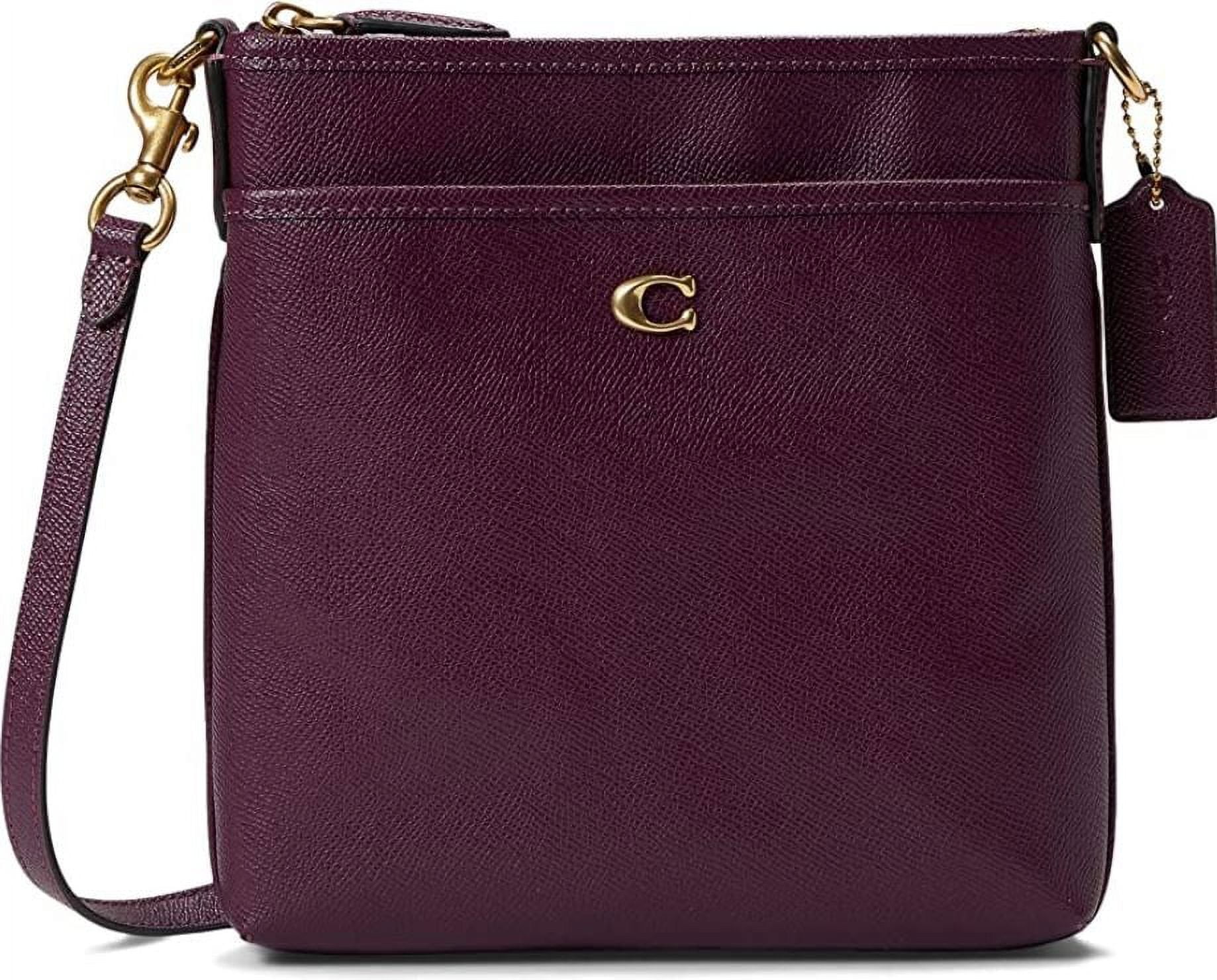 COACH Signature Shoulder Bag Purse - Cross Grain Leather Kitt Messenger ...