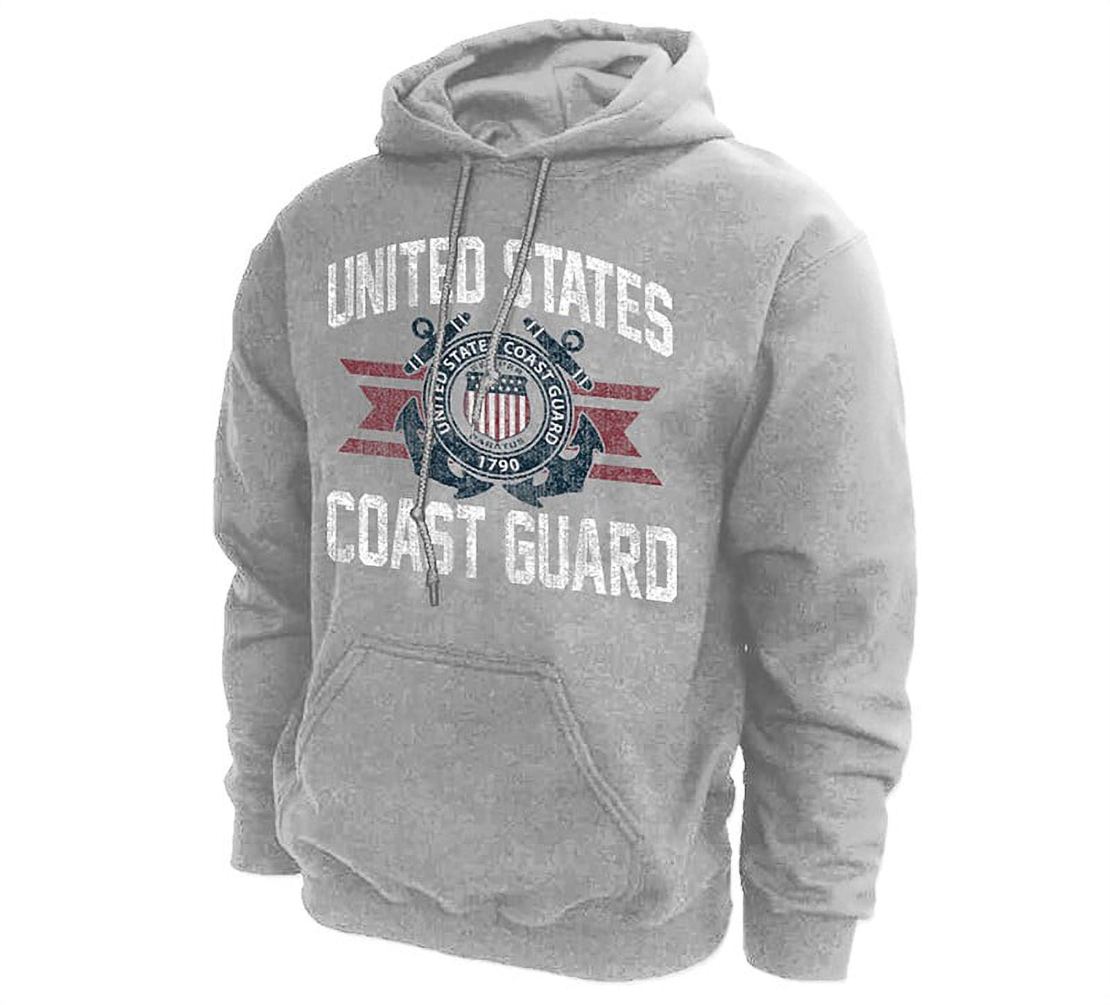 COAST GUARD Medium Military Hooded Sweatshirt Sp Grey Adult Men's Women ...