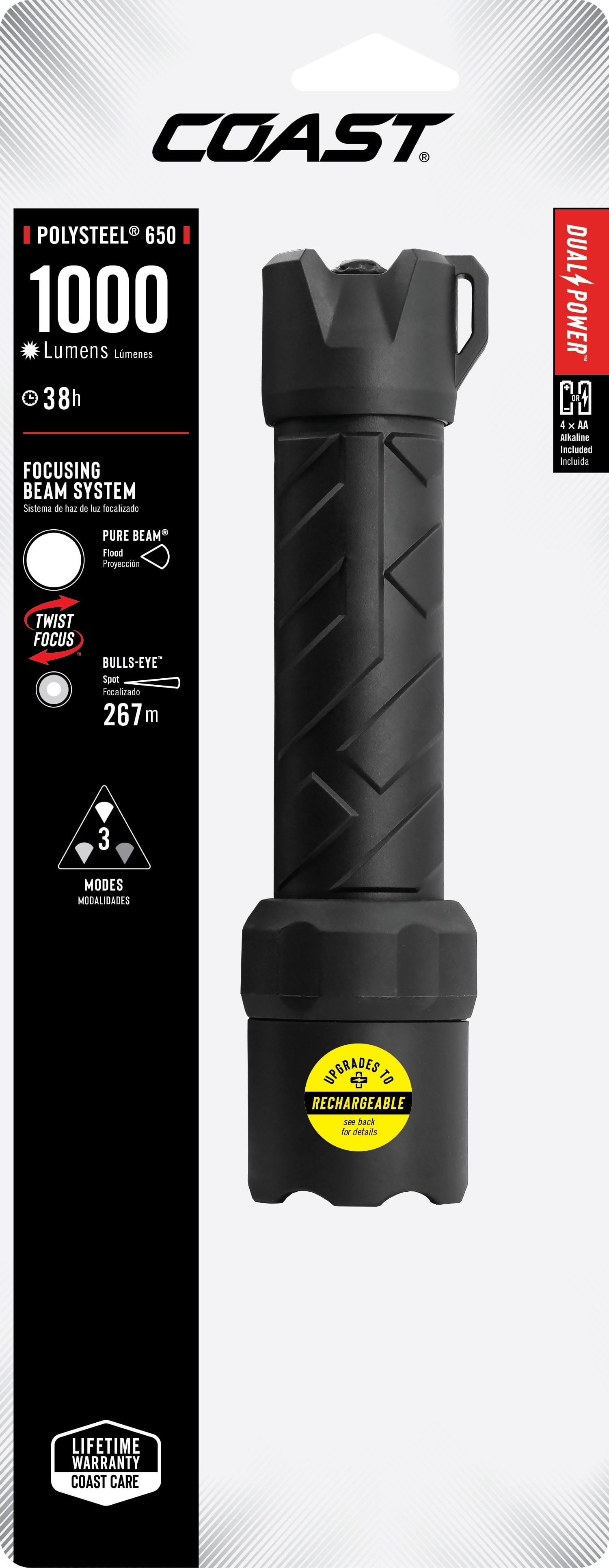 Polysteel 650 Storm Proof LED Flashlight, 740 Lumen, Nepal | Ubuy