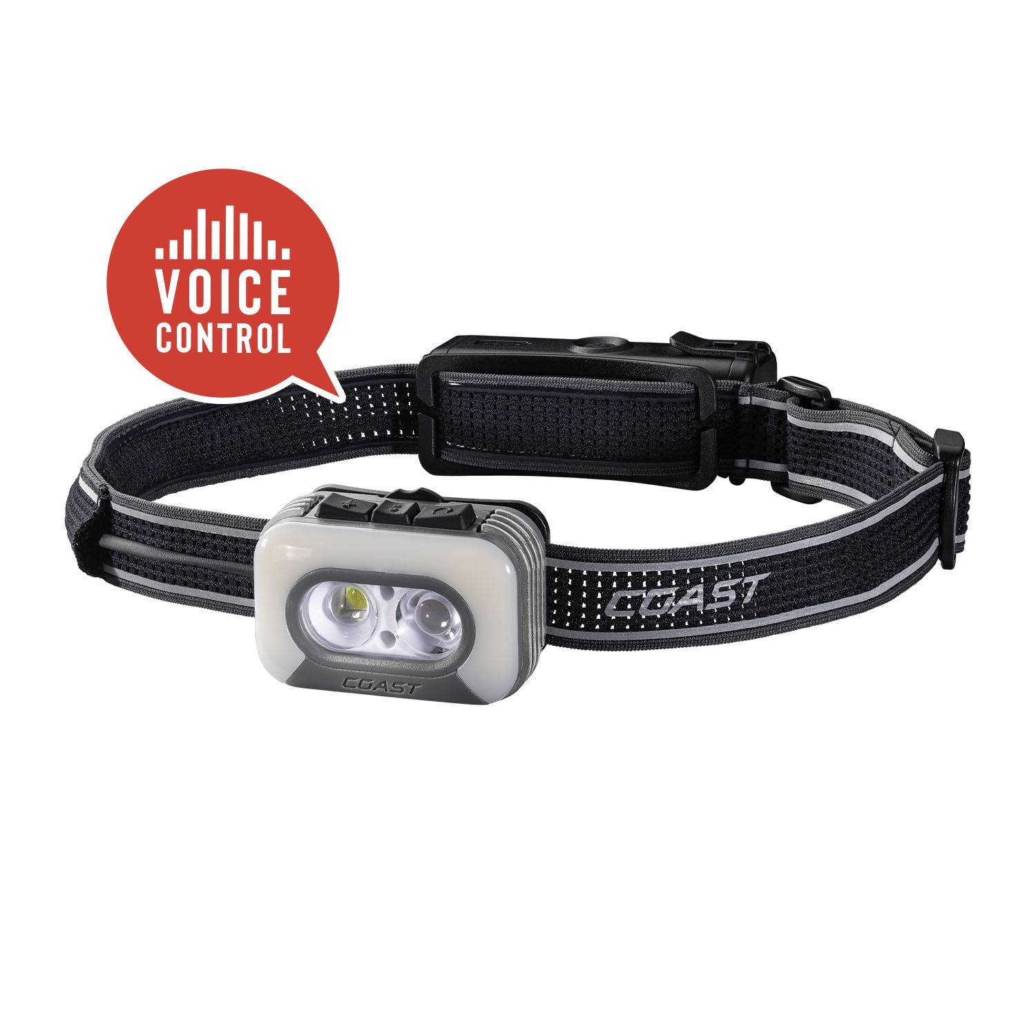 COAST RL35R Voice-Controlled Rechargeable LED Headlamp, 1100 Lumen ...