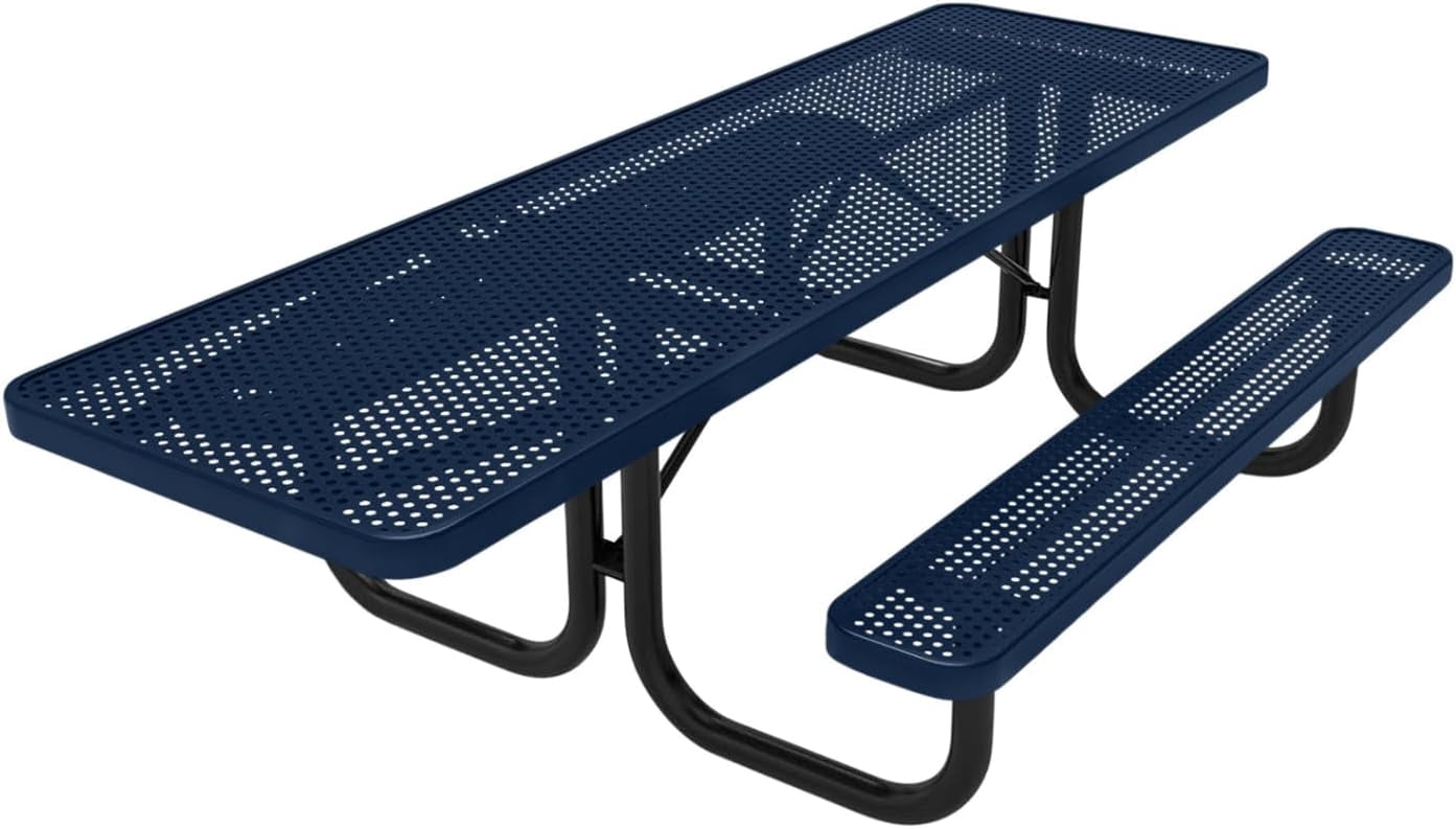 COATEDOUTDOORFURNITURE T8H-P-TXTDBL Heavy Duty Rectangular Portable ...
