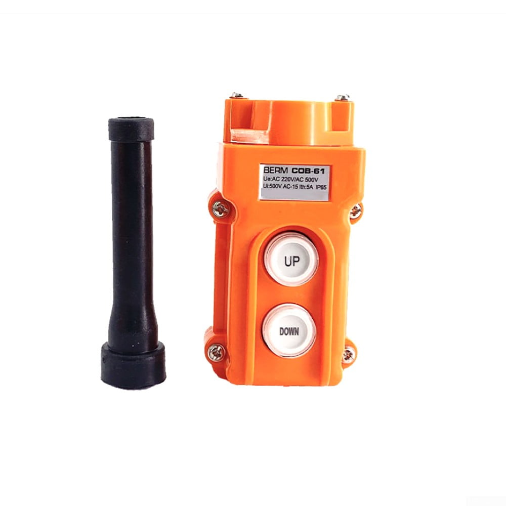 COB-61 Crane Winch Pendant Control Station UP Down Hoist Push Button Switch - Walmart.com