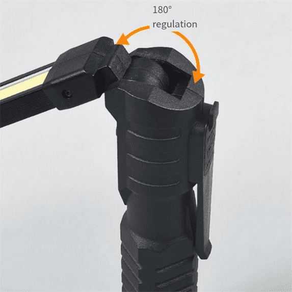 COB Foldable Flashlight LED Work Light 7 Modes Magnetic USB ...
