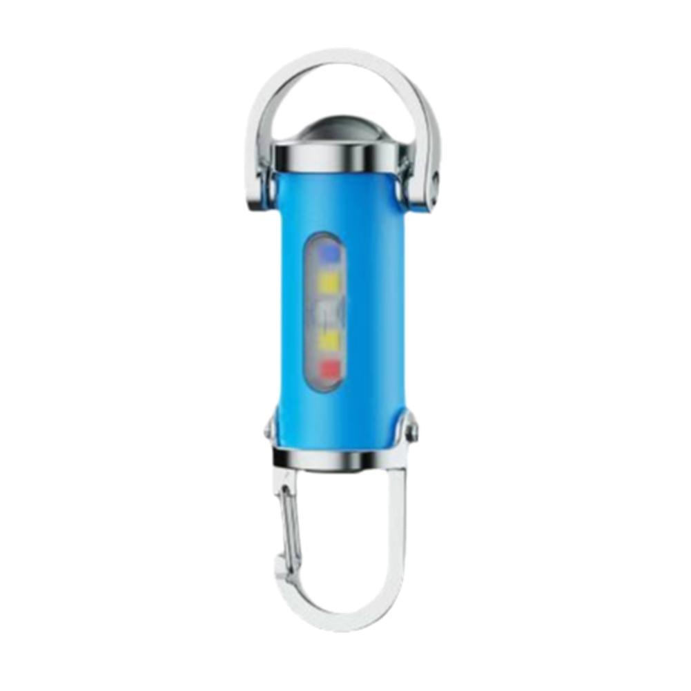 COB LED Flashlight Keychain USB Rechargeable Hanging Camping Waterproof ...