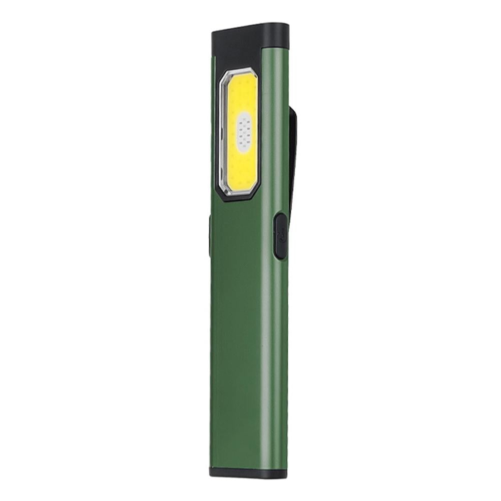 COB LED Flat Flashlight USB-C Rechargeable 500Lm Portable Mini Torch ...