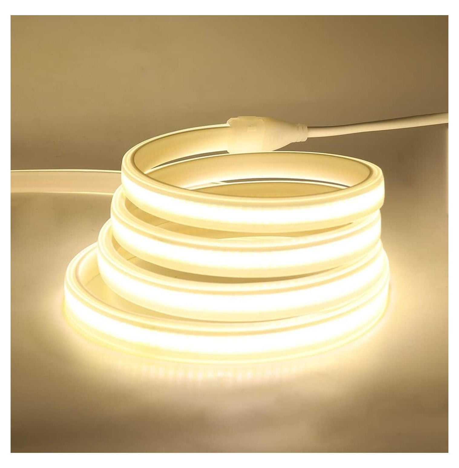 COB LED Strip, 110V 288LEDs/m Super Bright Natural White 4500K COB LED ...