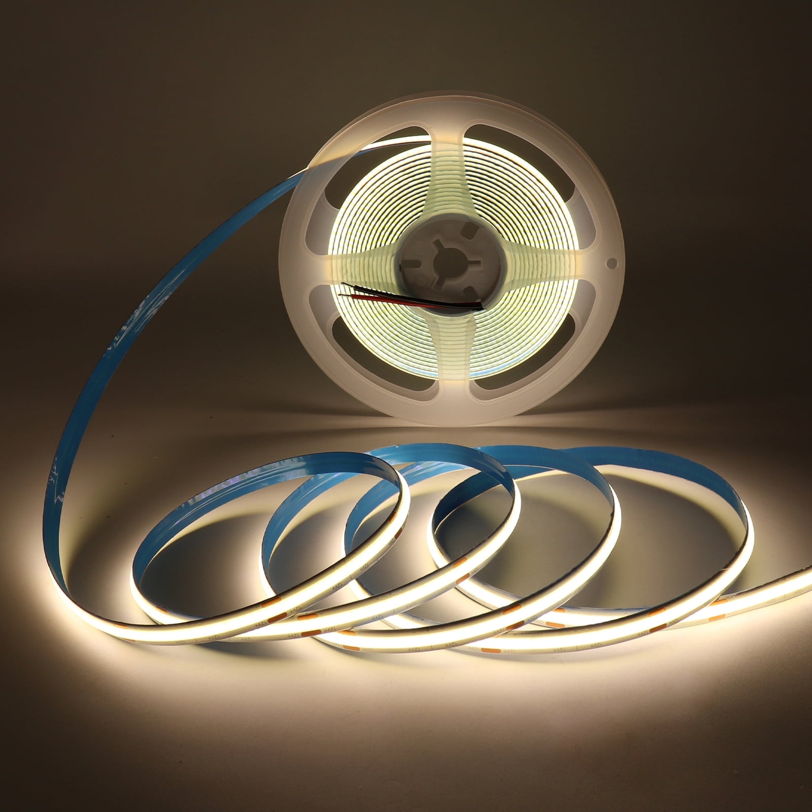 COB LED Strip Light 24V, 480 LEDs/m, 8mm Wide Dimmable LED Tape Ribbon ...