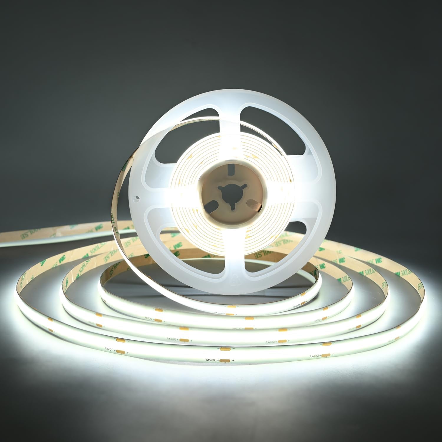 COB LED Strip Light DC 24V LED Strip Light Flexible Super Bright LED ...