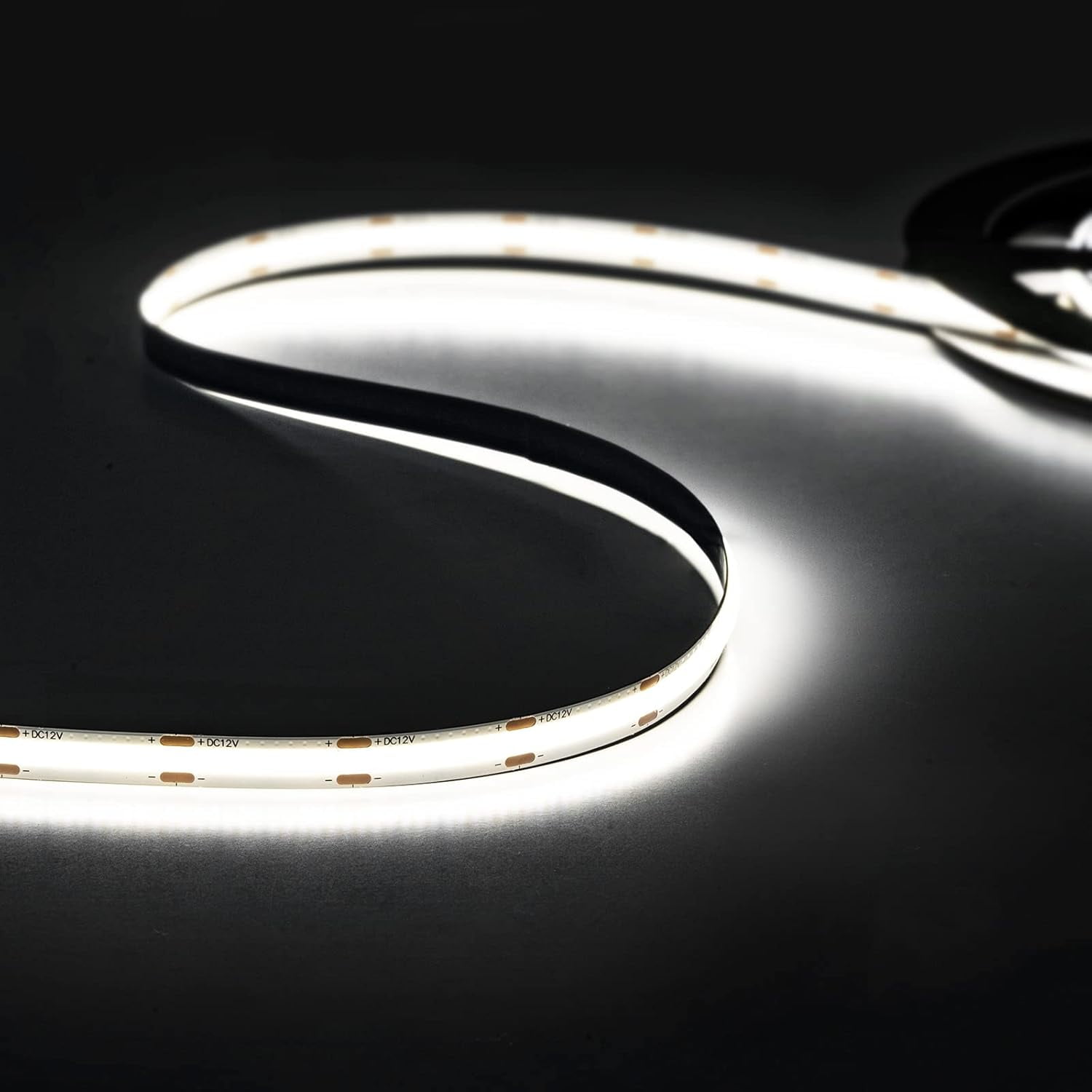 COB LED Strip Light Natrual White 4000K 16.4ft 480LEDs/M DC12V 8mm ...