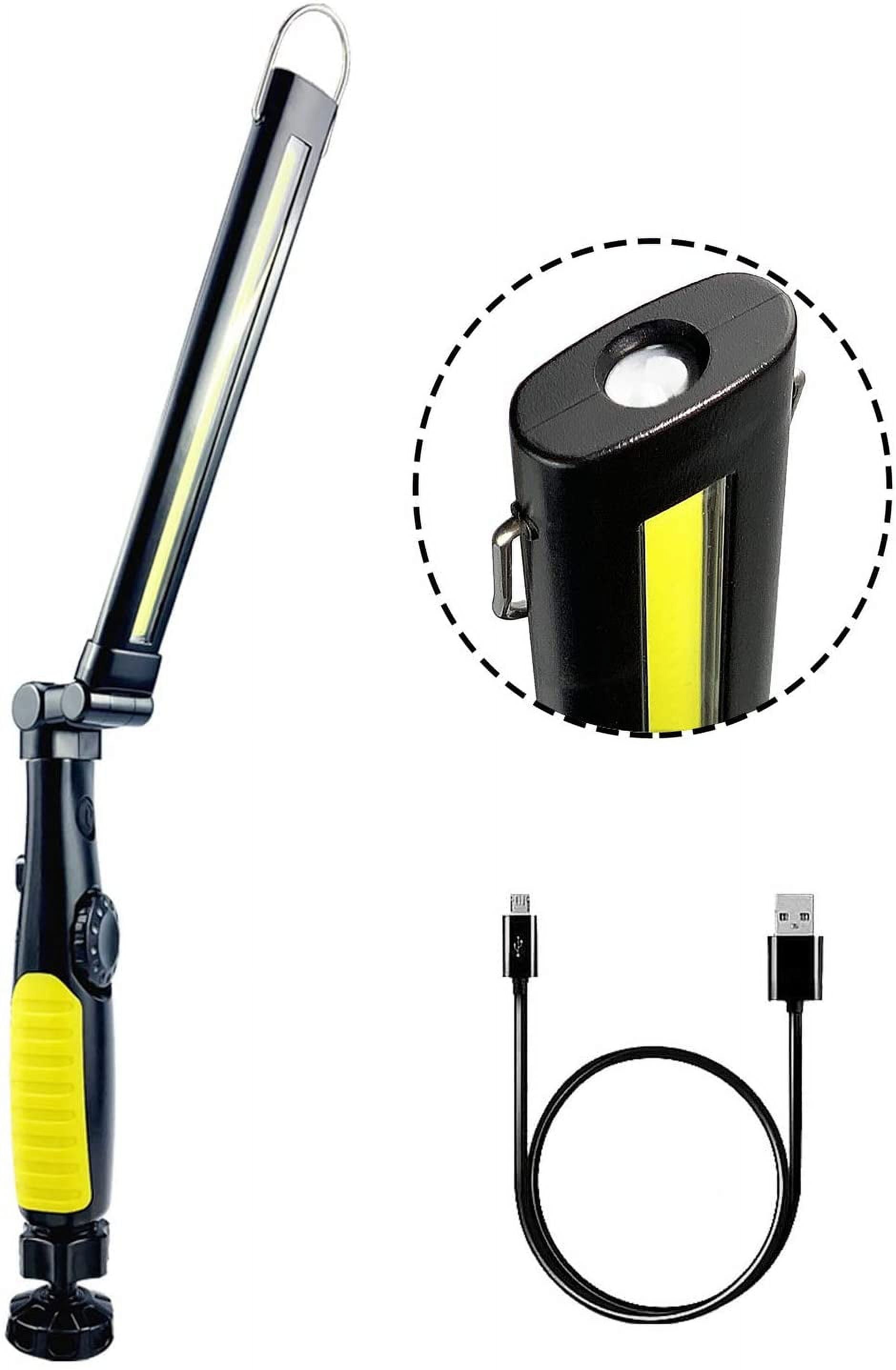 COB Work Light, Rechargeable Foldable LED Flashlight Inspection Lamp ...