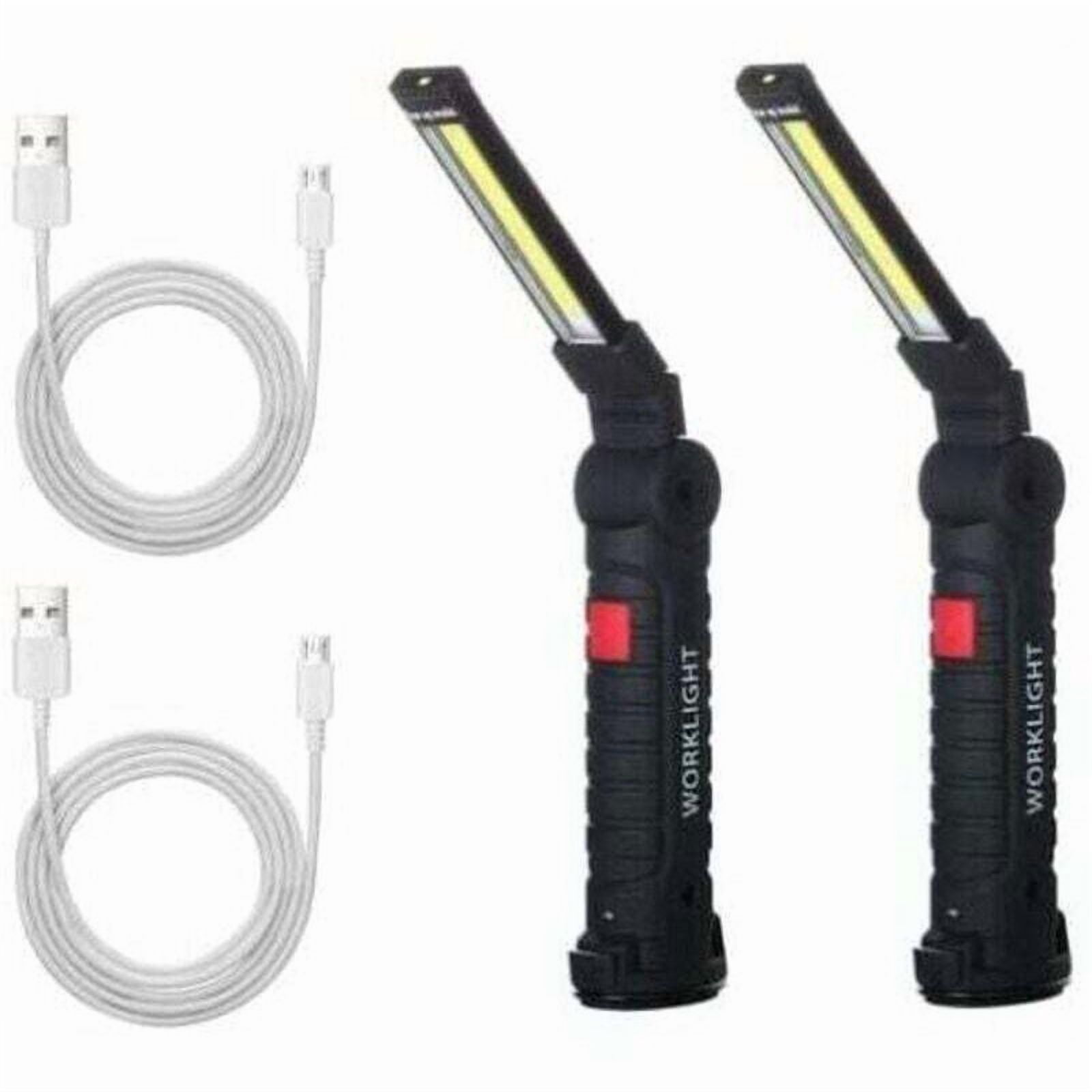COB Work Light Rechargeable LED Work Lamp COB Workshop Lamp Torch ...