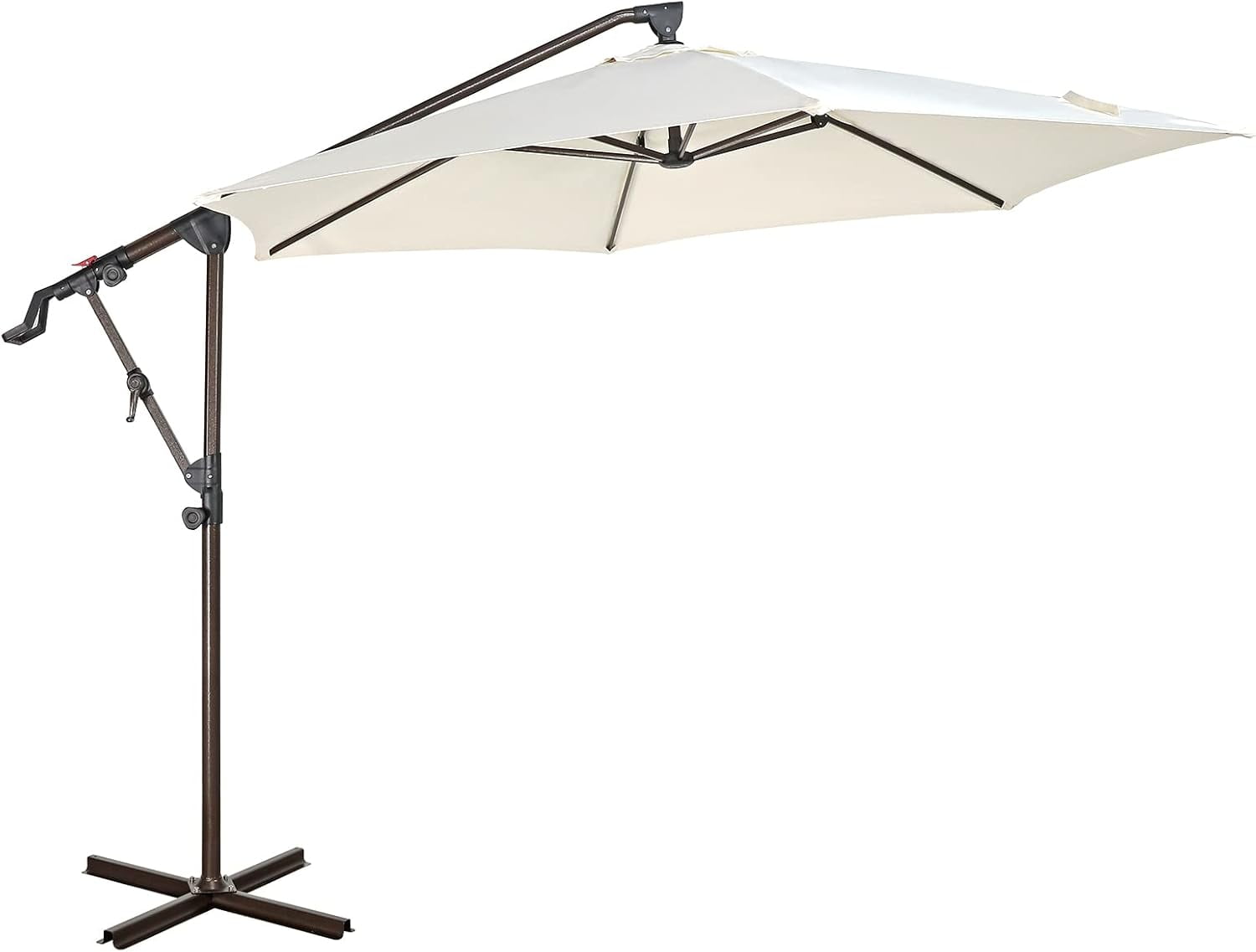 COBANA 10ft Offset Hanging Patio Umbrella, Outdoor Cantilever Aluminum ...
