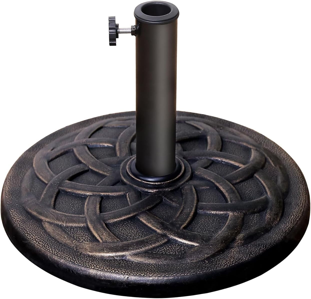 COBANA 23lb Patio Umbrella Base, Heavy Duty Round Outdoor Market ...