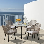 Better Homes & Gardens Tarren 5-Piece Outdoor Dining Set, Black ...