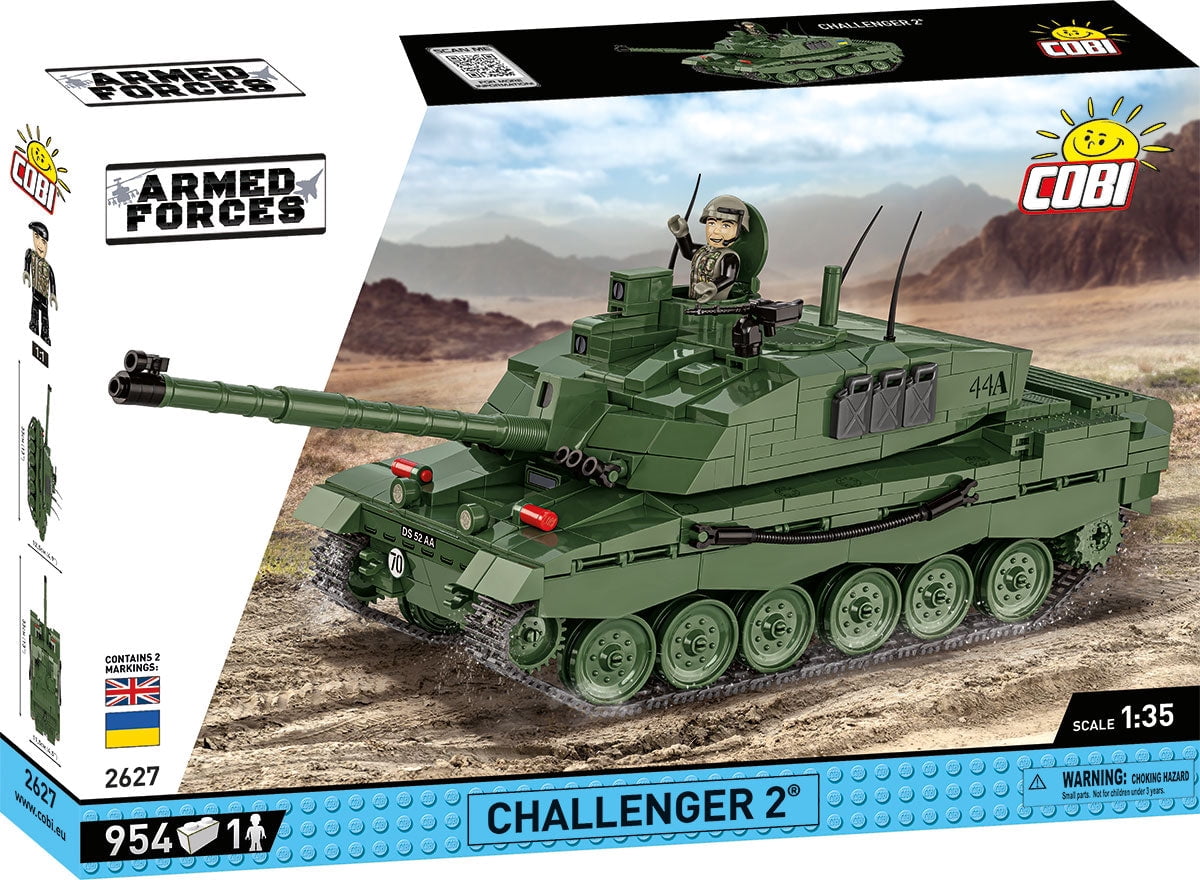 COBI Armed Forces Challenger 2 Tank Interlocking Building Block Model ...