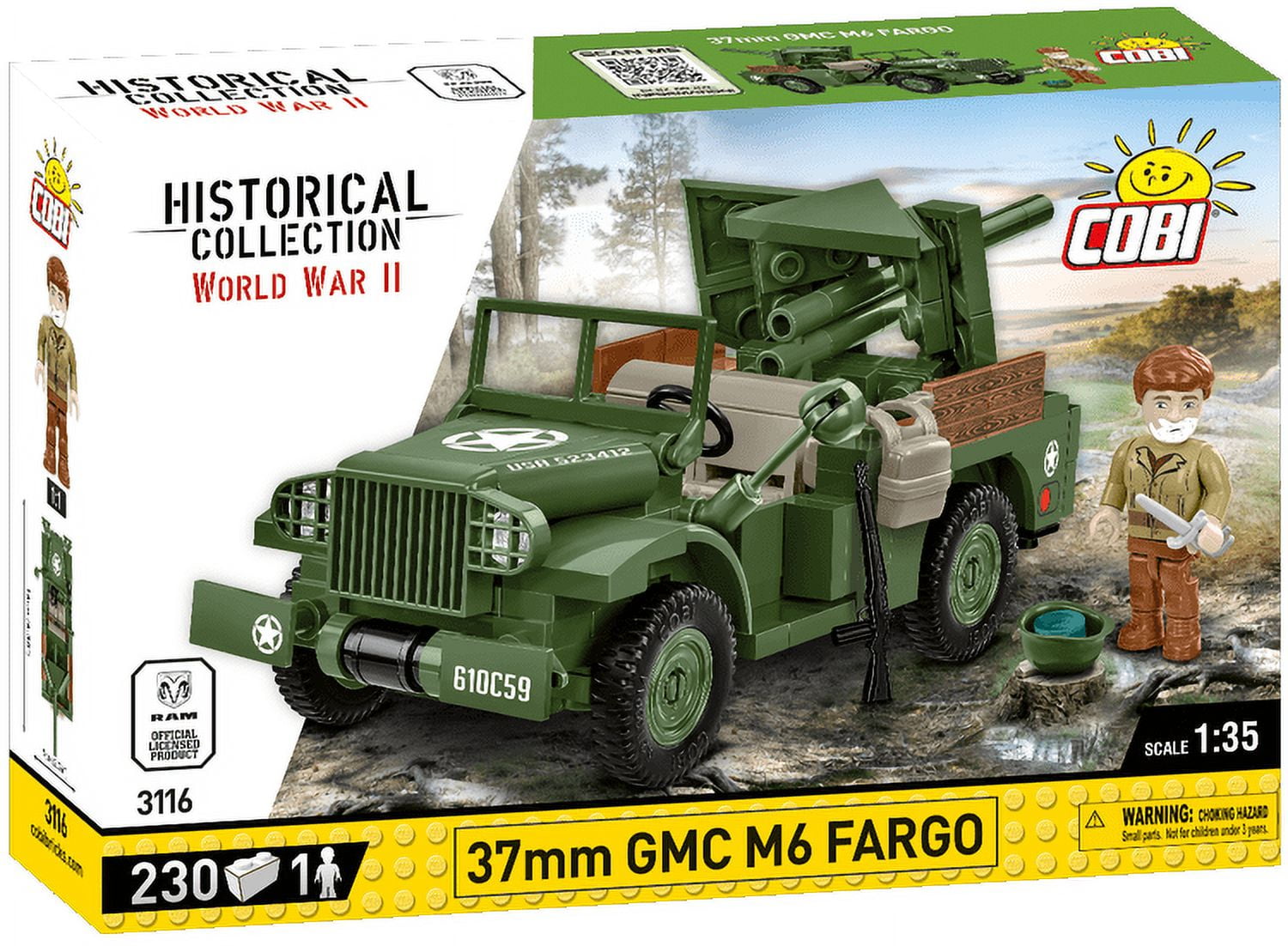 COBI 37 mm GMC M6 Fargo #3116 - Walmart Business Supplies