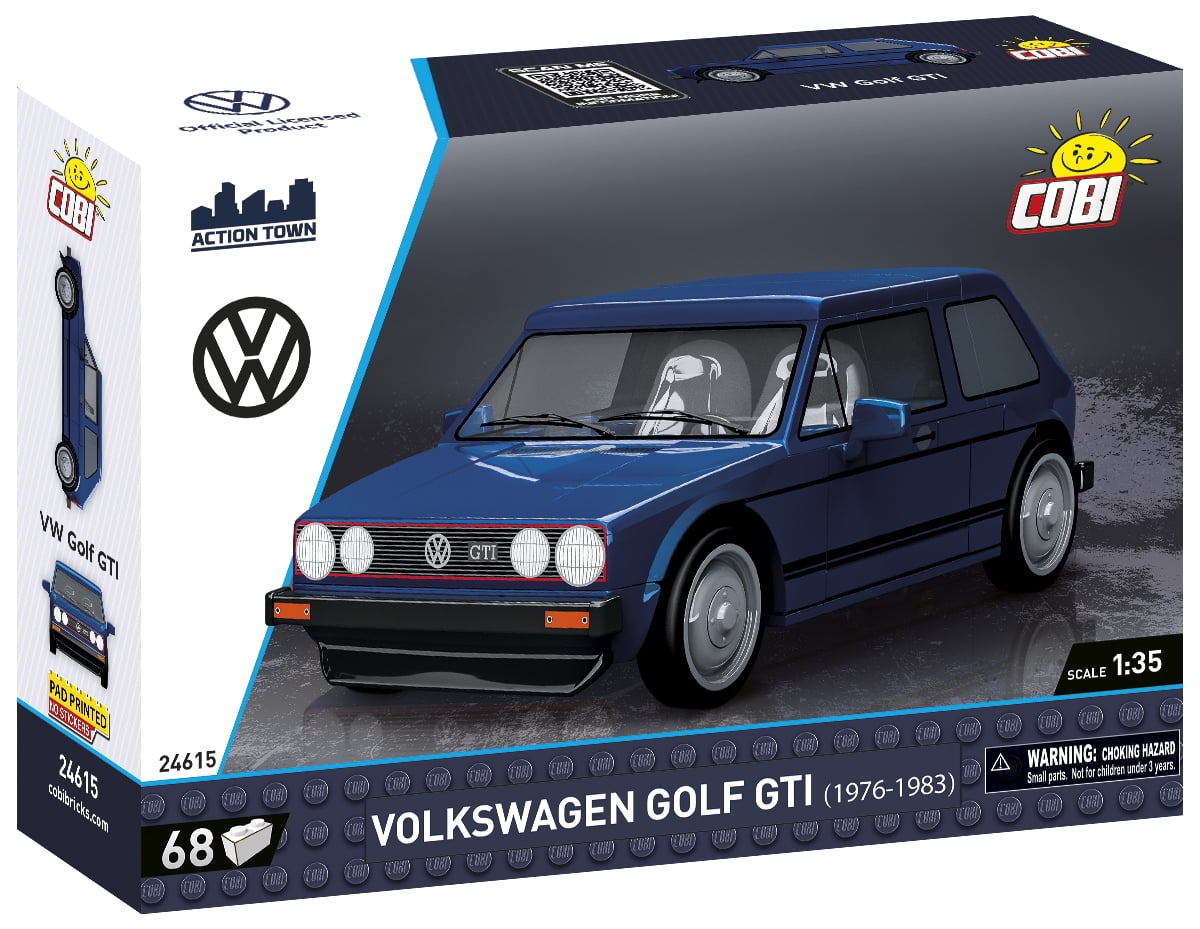 COBI Action Town Volkswagen Golf GTI (1974-1983), 68 Piece Vehicle ...