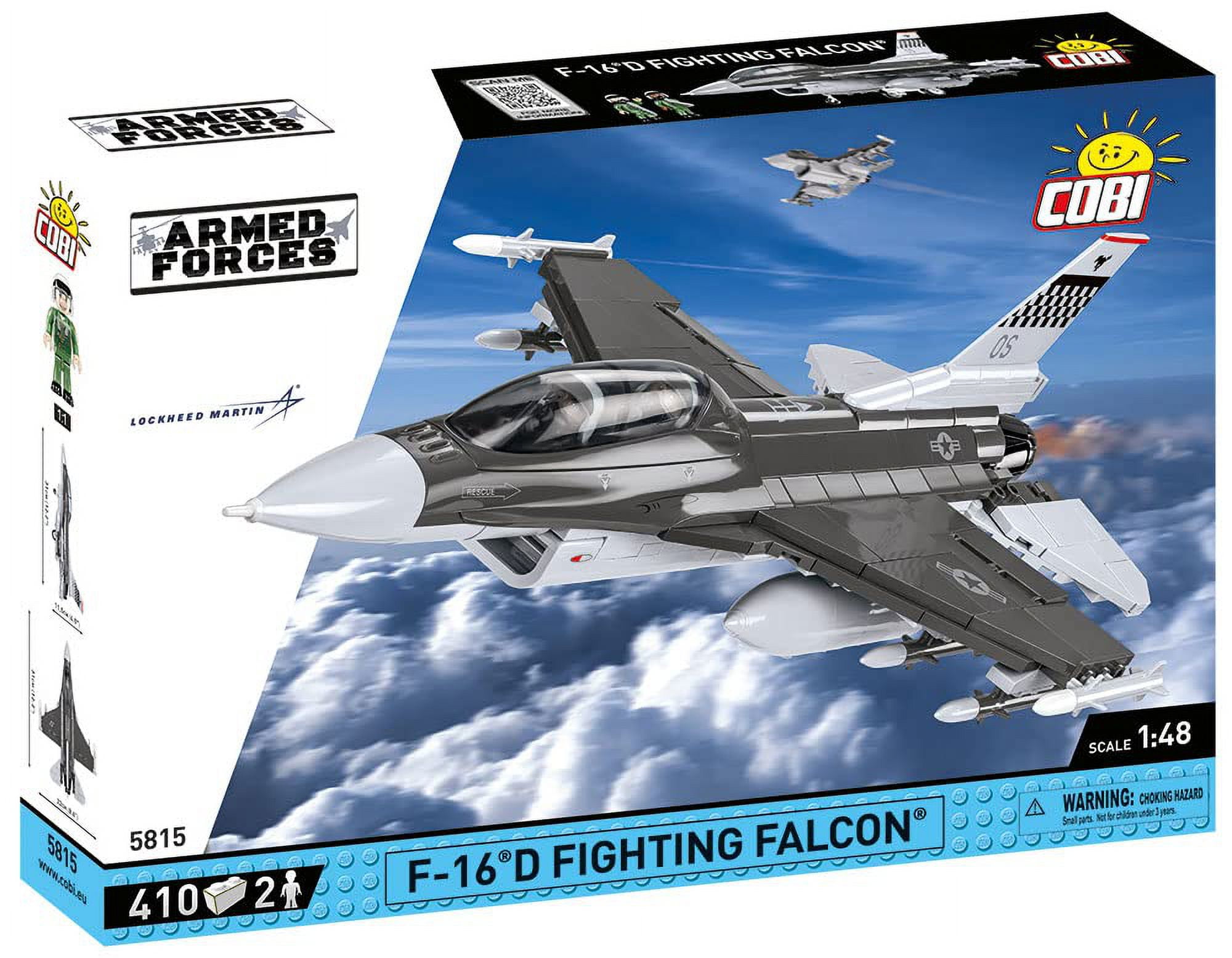 COBI Armed Forces F-16 D Fighting Falcon Fighter Bomber Plane Model ...