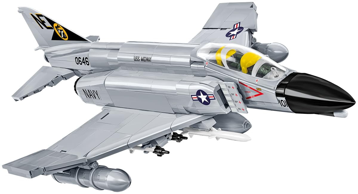 COBI Armed Forces F-4 Phantom II Aircraft Carrier Model Plane ...