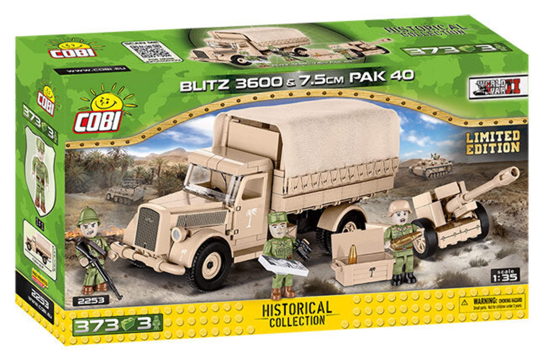 COBI Blitz 3600 7,5 cm PaK 40 - Limited Edition #2253 - Walmart.com
