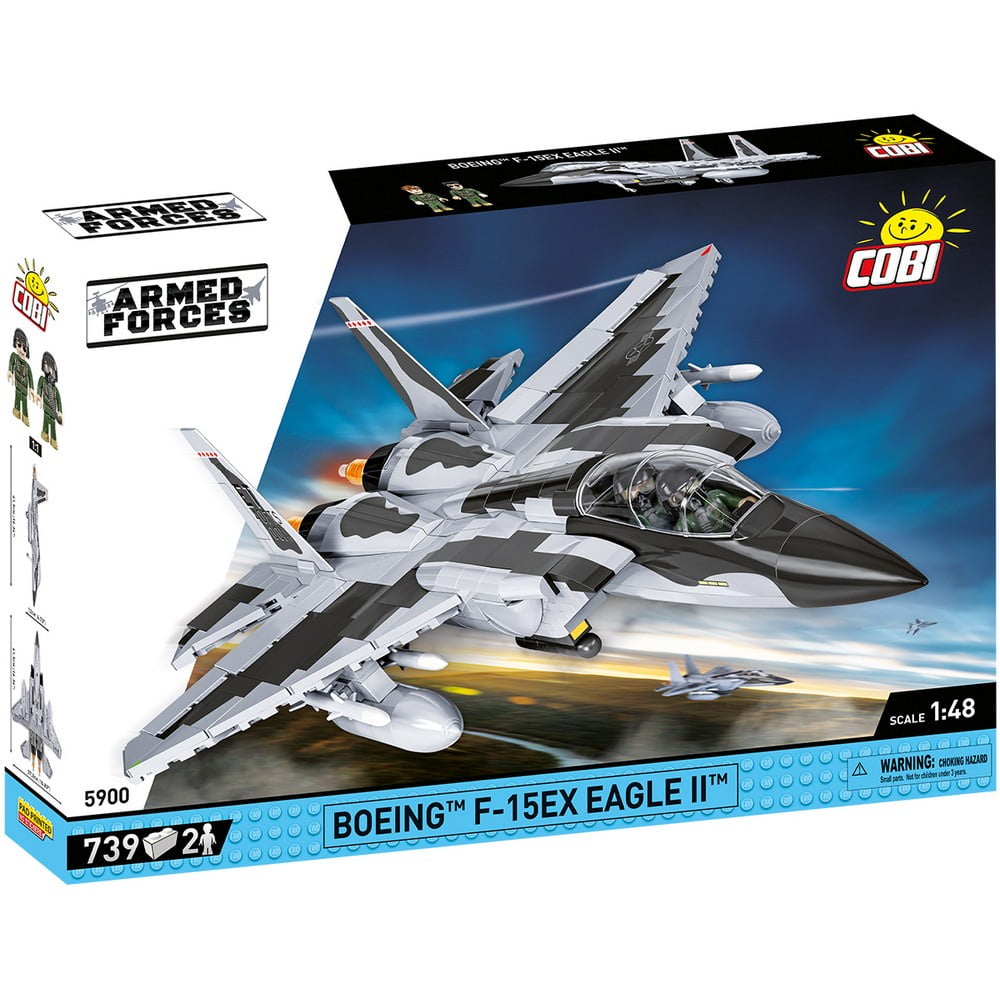 COBI Armed Forces Boeing F-15EX Eagle II Aircraft Model Building Block ...