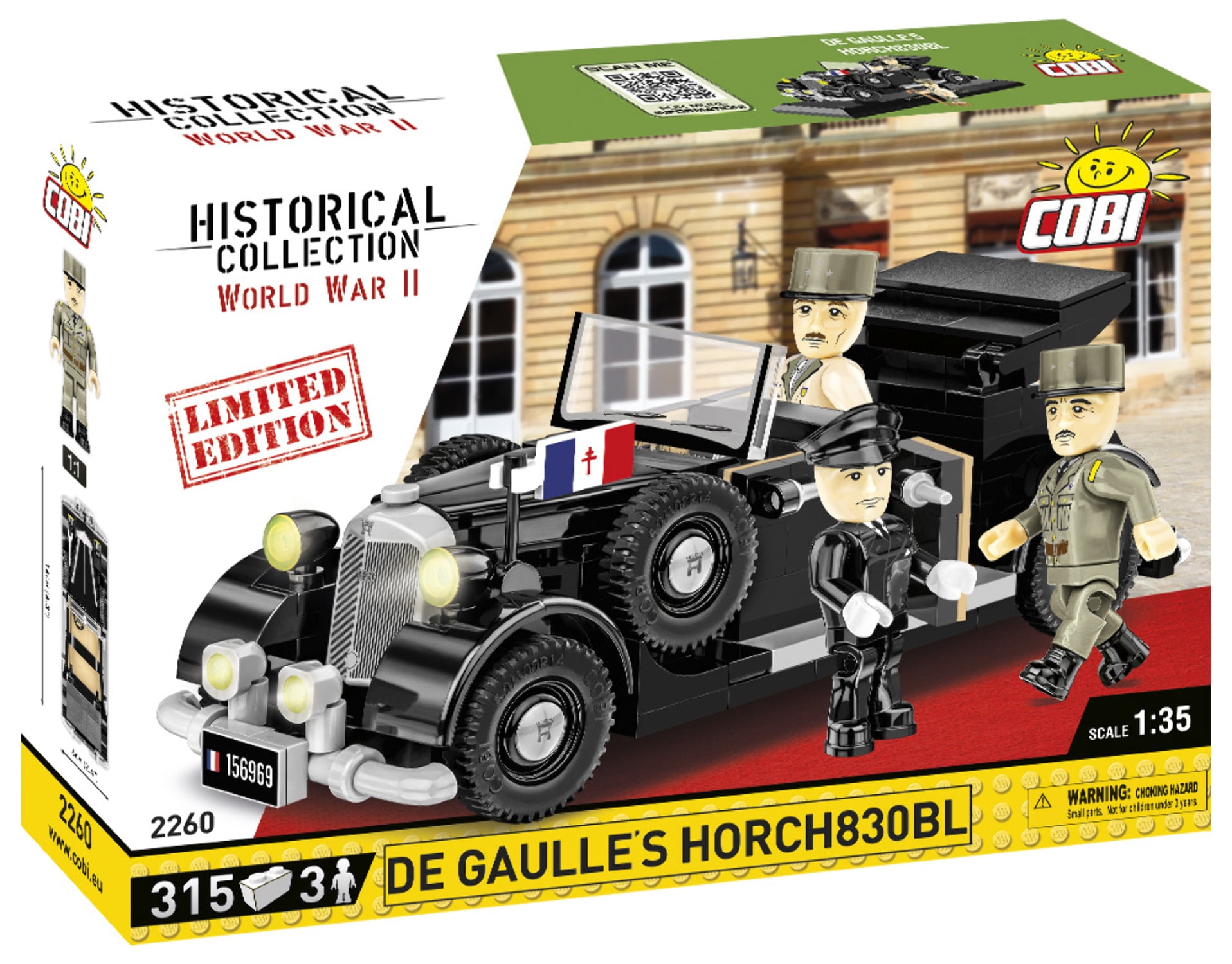 COBI De Gaulle's Horch830BL - Limited Edition #2260 - Walmart.com