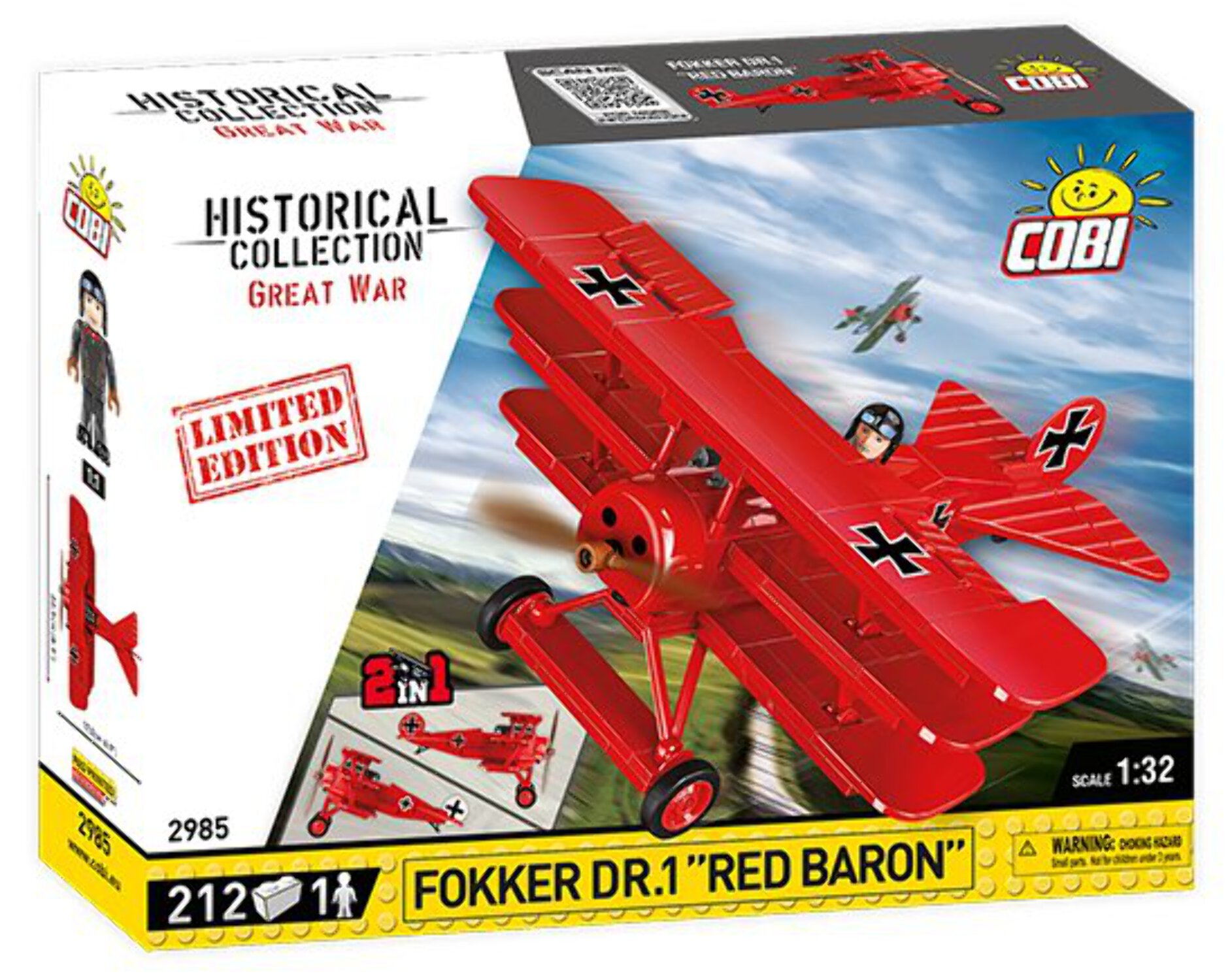 COBI Fokker Dr.1 Red Baron - Limited Edition #2985 - Walmart.com