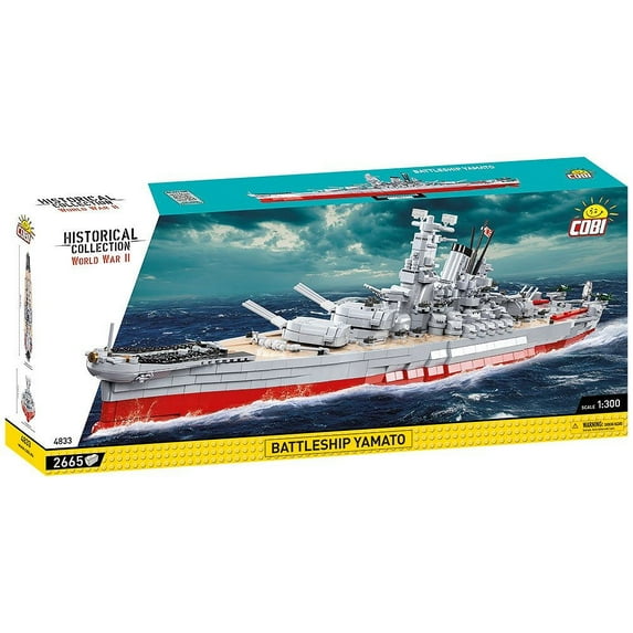 COBI World War II Battleship Yamato Brick Building Toy Military Kit ...