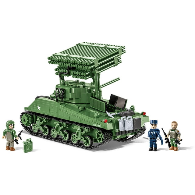 COBI Historical Collection World War II M4A3 Sherman & T34 Calliope ...